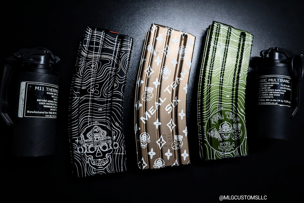 Laser Engraved 30 round mags – Mlgcustoms